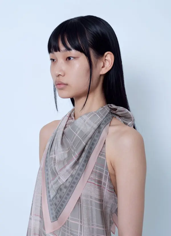 Acne Studios Silk Blouse With Scarf