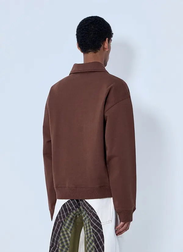 STORY MFG. Half-zip Collared Sweatshirt