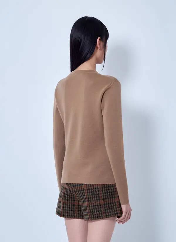 Max Mara Embroidered Logo Knit Sweater