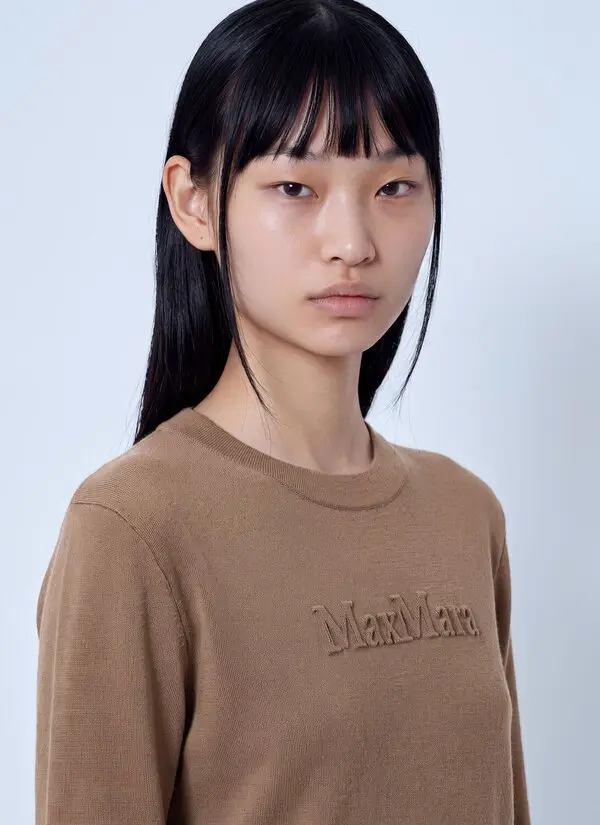 Max Mara Embroidered Logo Knit Sweater