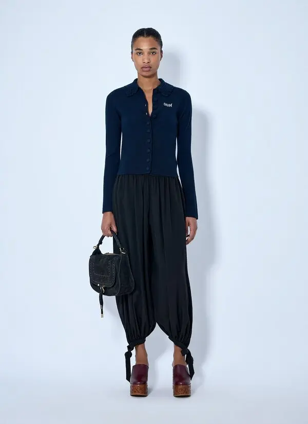 Chloé Fitted Logo Cardigan