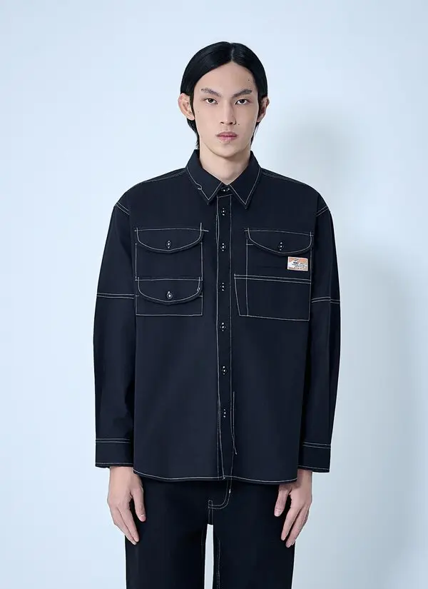 STORY MFG. Contrast Stitch Utility Shirt