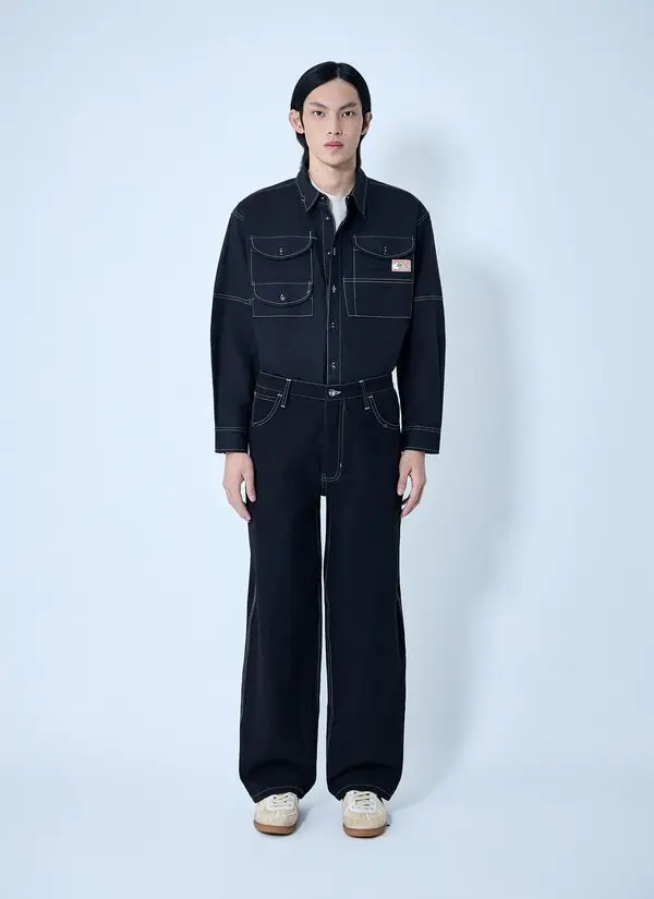STORY MFG. Contrast Stitch Utility Shirt