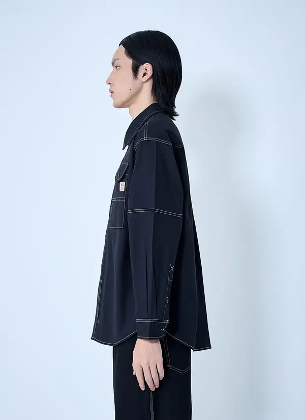 STORY MFG. Contrast Stitch Utility Shirt