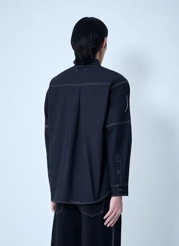 STORY MFG. Contrast Stitch Utility Shirt
