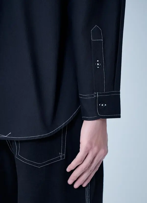 STORY MFG. Contrast Stitch Utility Shirt