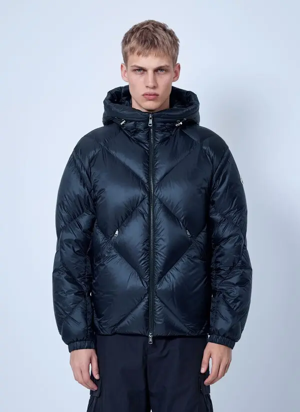 Moncler Valclaire Hooded Diamond-quilted Down Jacket