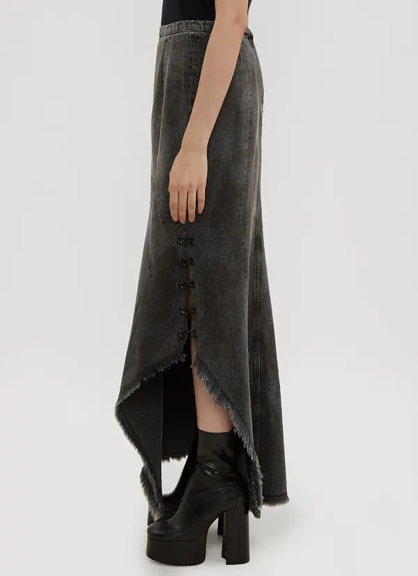 OLIVER THEYSKENS Hook And Eye Asymmetric Skirt