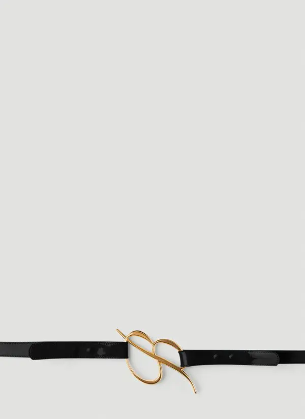 Blumarine B Logo Belt - Black
