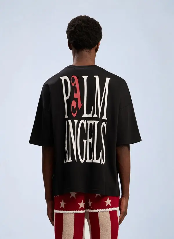 Palm Angels Flames Flag Loose T-shirt