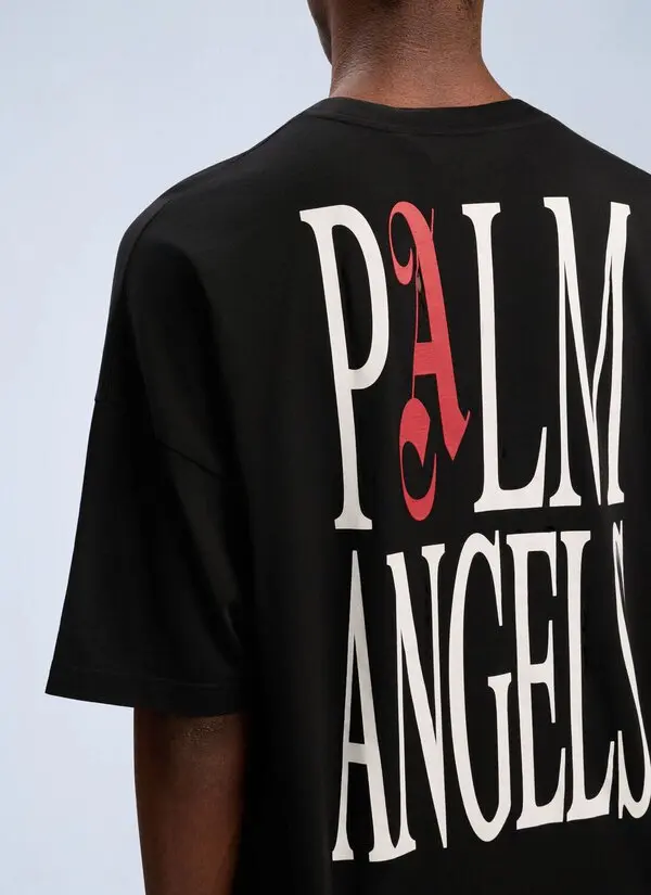 Palm Angels Flames Flag Loose T-shirt