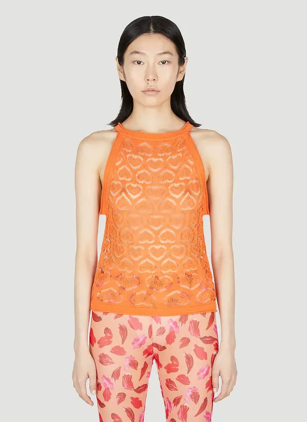 MARCO RAMBALDI Heart Tank Top - Orange