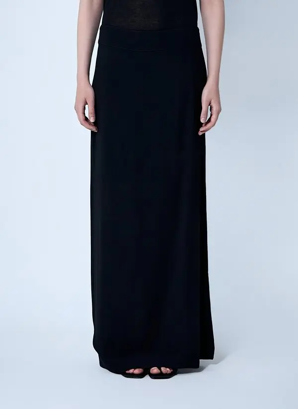 TOTEME High Slit Skirt - Black