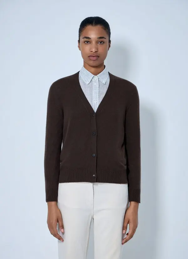 THE ROW Ovidia Cardigan - Brown