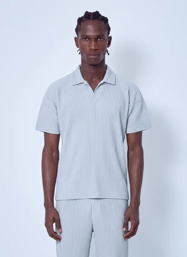 Issey Miyake Basics Polo Shirt - Grey