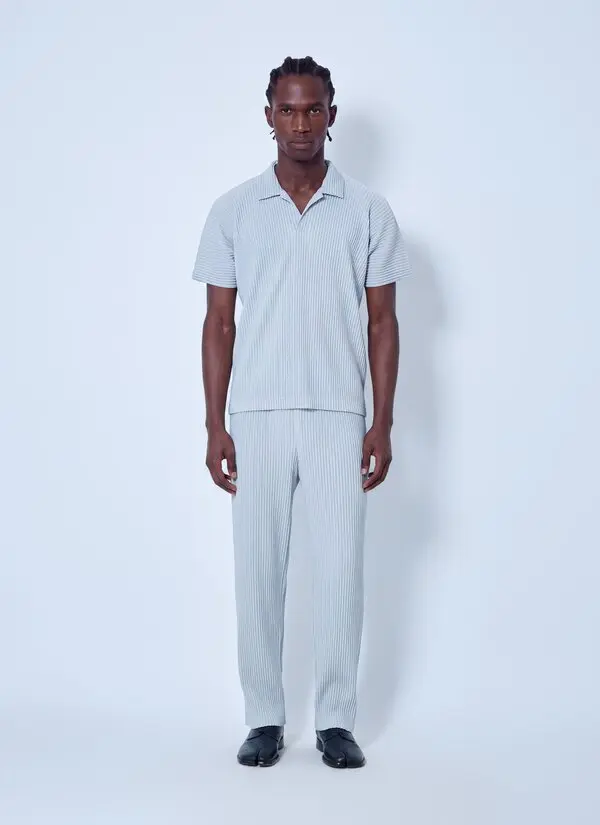 Issey Miyake Basics Polo Shirt - Grey