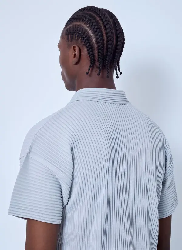 Issey Miyake Basics Polo Shirt - Grey
