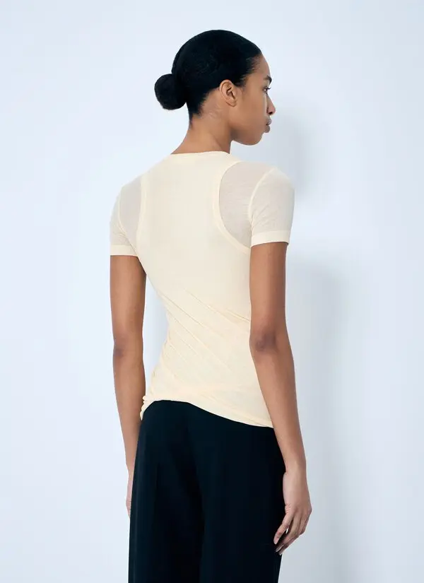 JIL SANDER Layered T-shirt - Beige