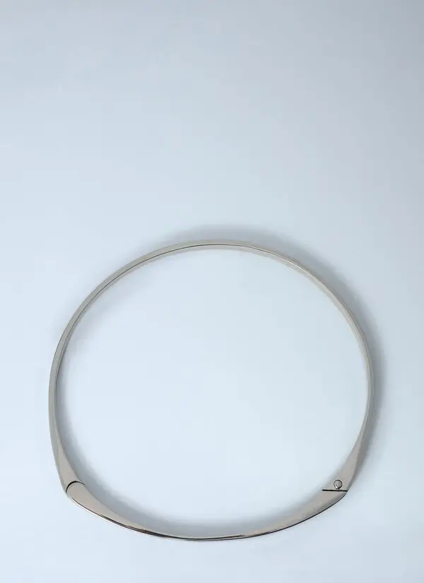 TOTEME Signature Metal Collar Necklace - Silver