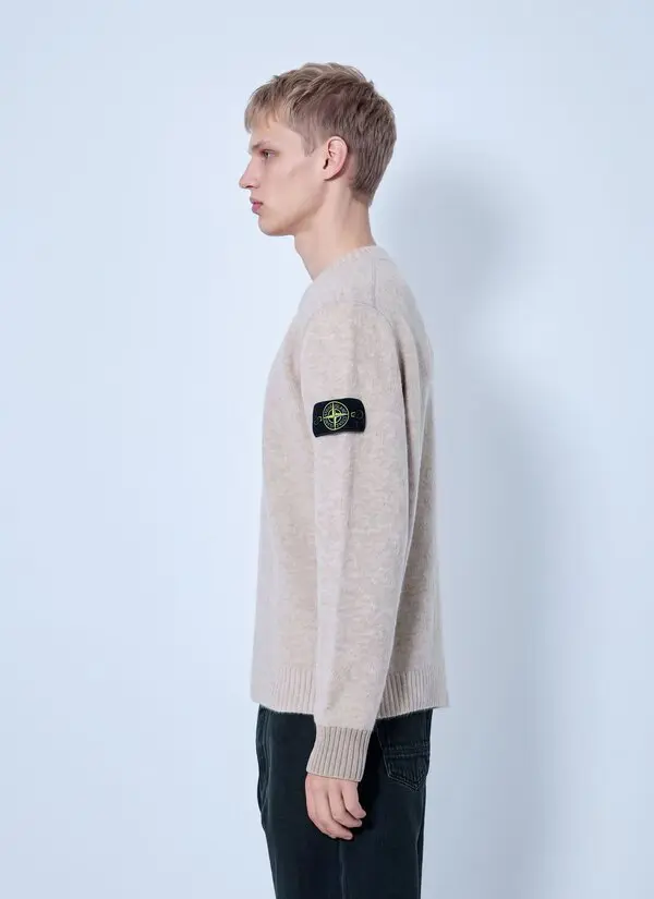 Stone Island Alpaca And Wool Crewneck Sweater