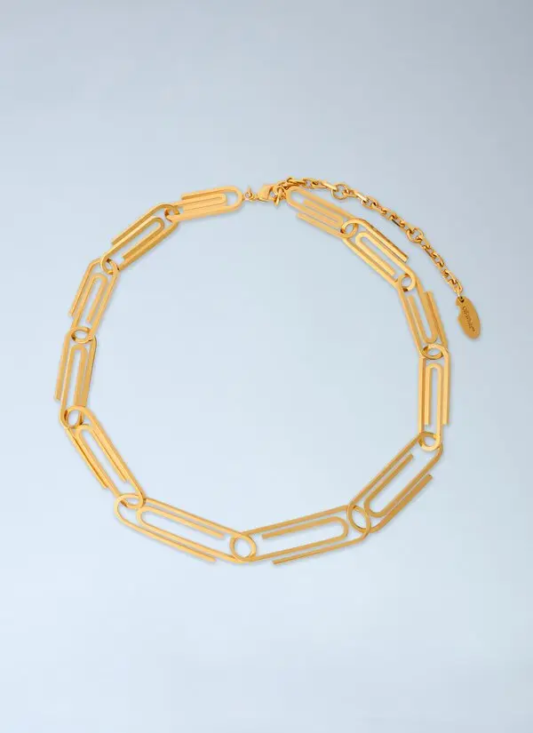 Off-White Paperclip Chain Necklace - Grey
