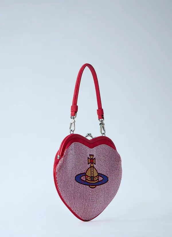VIVIENNE WESTWOOD Belle Heart Frame Clutch Bag