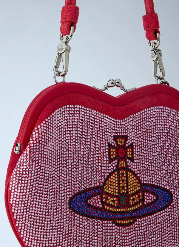 VIVIENNE WESTWOOD Belle Heart Frame Clutch Bag