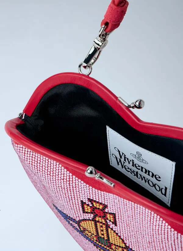 VIVIENNE WESTWOOD Belle Heart Frame Clutch Bag