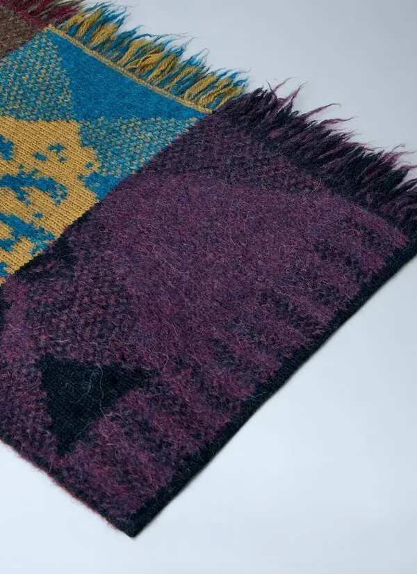 Dries Van Noten Mati Wool Scarf - Purple
