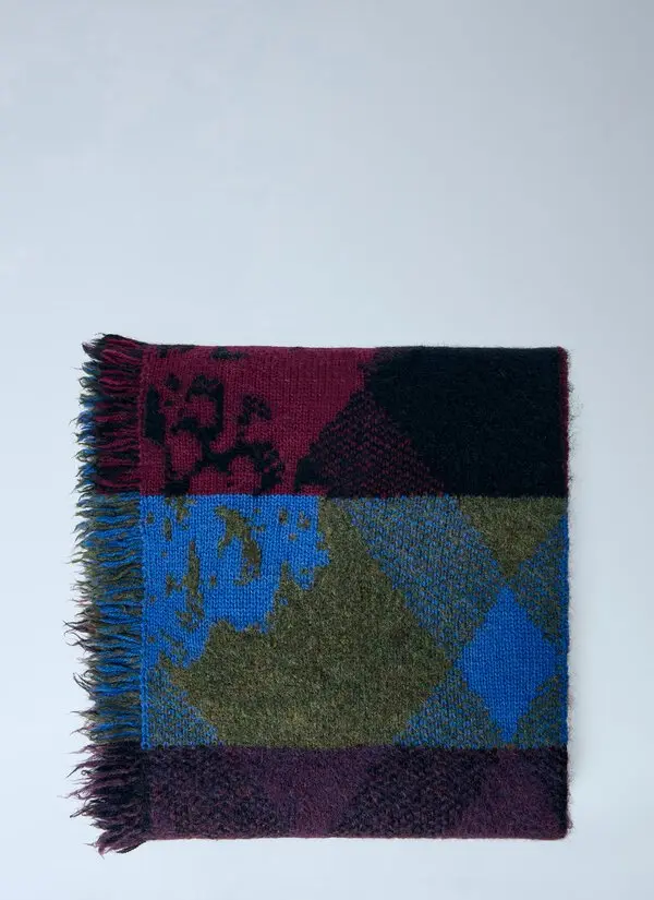 Dries Van Noten Mati Wool Scarf - Purple