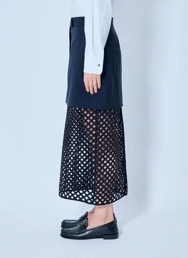 Max Mara Overlay Panel Skirt