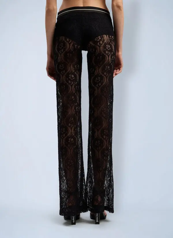 Palm Angels Classic Logo Lace Pants