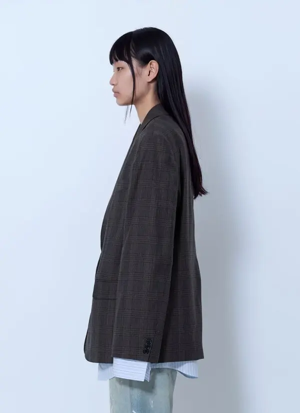 Acne Studios Checked Wool Blazer