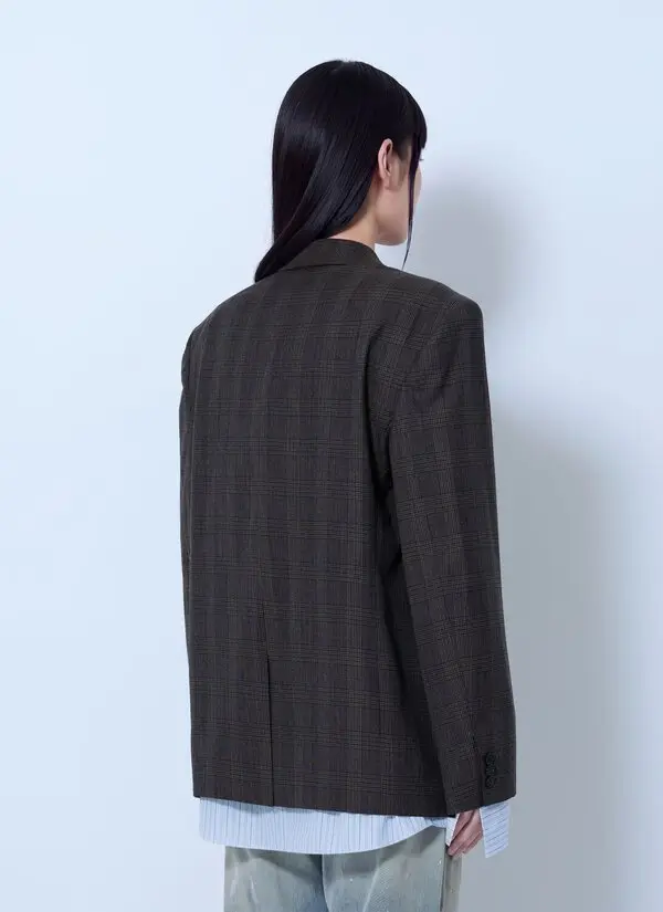 Acne Studios Checked Wool Blazer