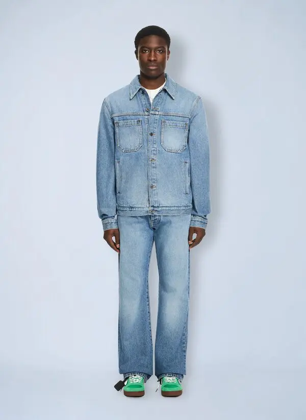 Off-White Half Arrow Denim Skate Jacket
