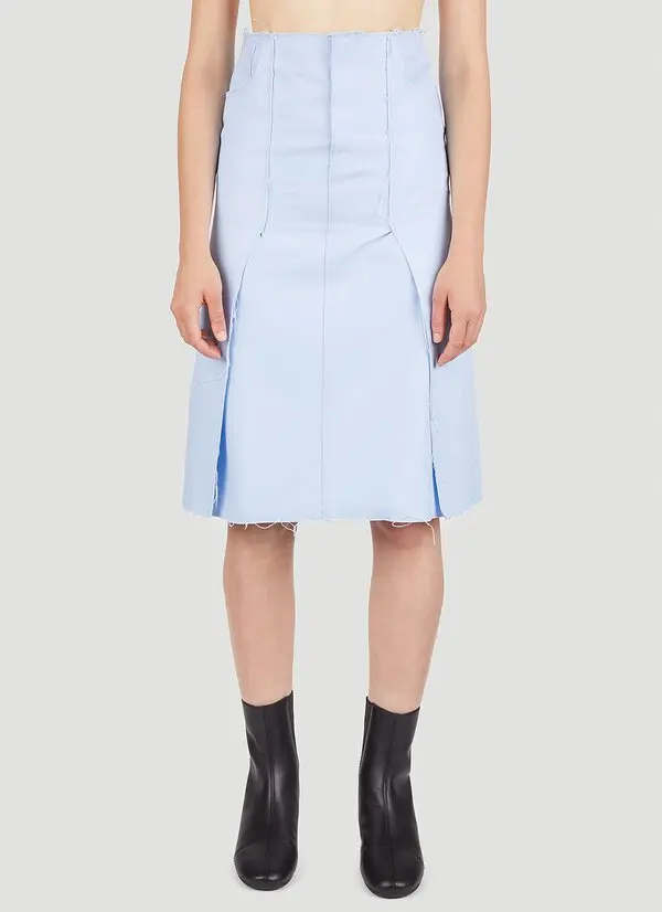 Raf Simons Panel Denim Skirt