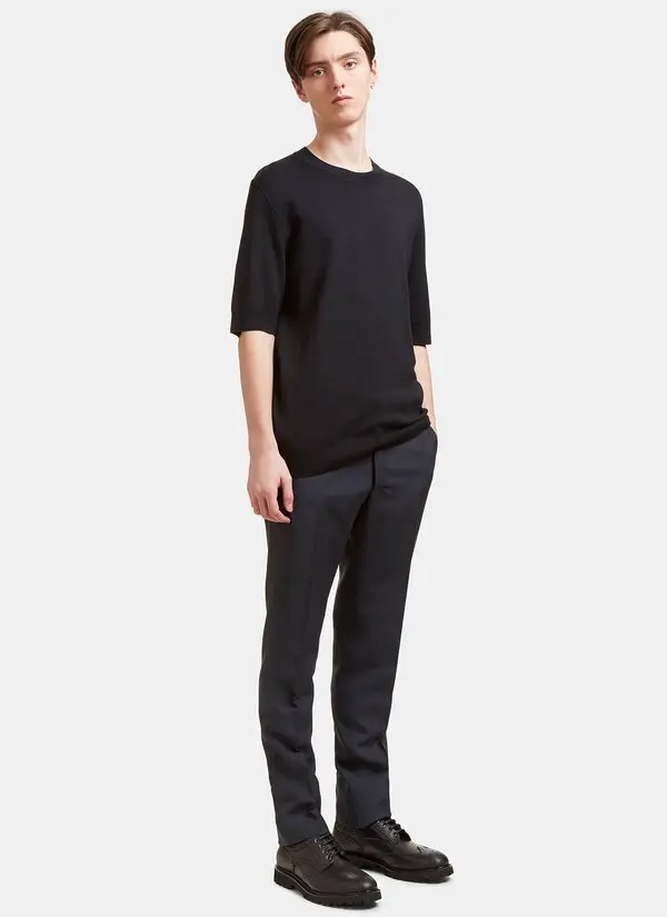 AIEZEN Silk And Cashmere-blend Fine-knit T-shirt