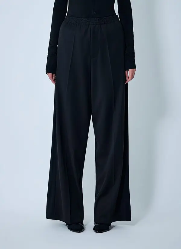 Balenciaga Tailored Wool Pants - Black