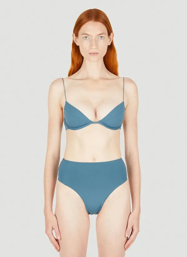 ZIAH Fine Strap Almond Bikini Top