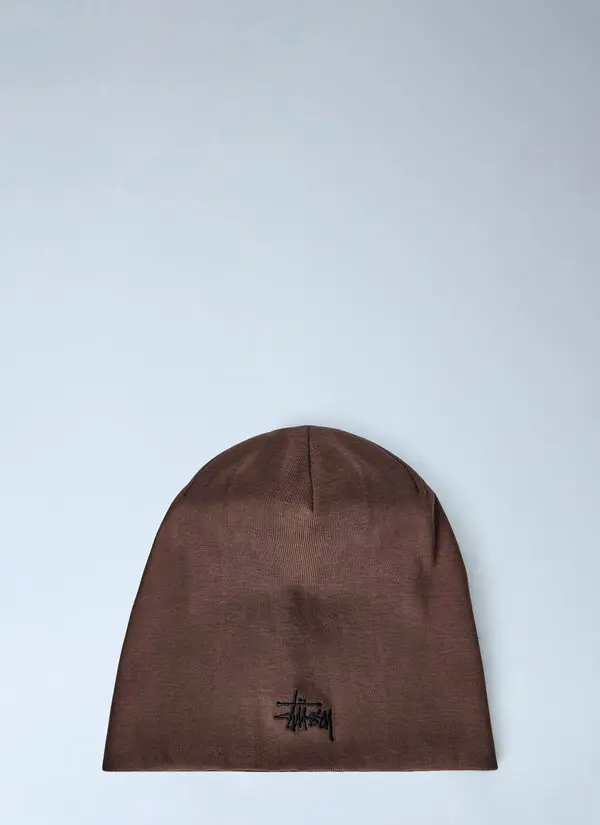 StÜssy Jersey Skullcap Beanie - Brown