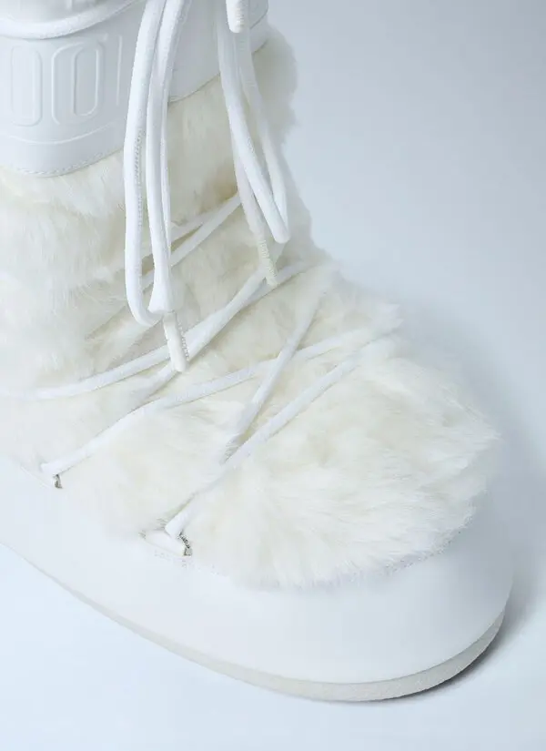 Moon Boot Mb Icon Faux-fur Boots - White