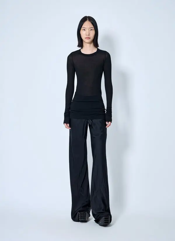 Rick Owens Bias Wide-leg Pants - Black