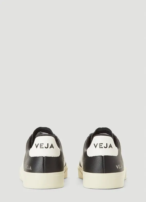 VEJA Campo Chromefree Leather Sneakers - Black