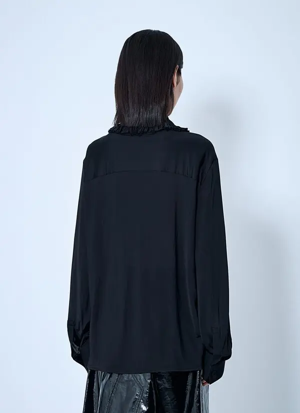JIL SANDER Viscose Shirt - Black