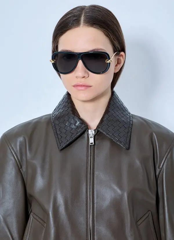 Bottega Veneta Aviator Knot Sunglasses