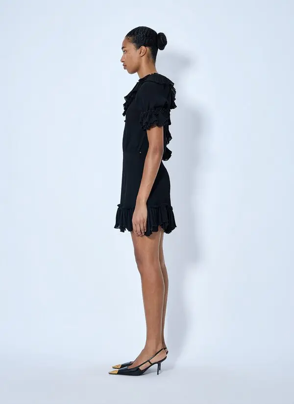 Saint Laurent Asymmetric Mini Dress