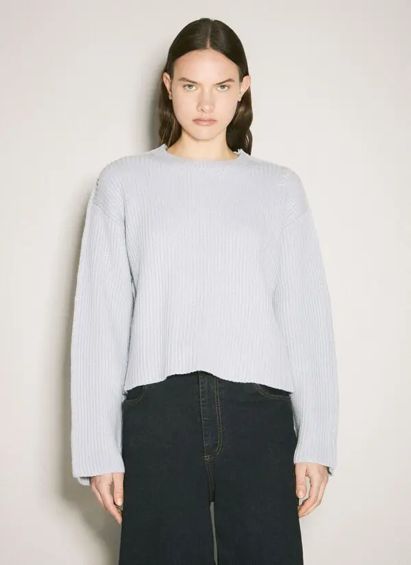 Marni Crewneck Wool Sweater - Grey