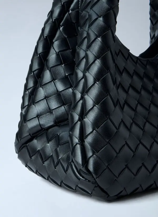 Bottega Veneta Campana Small Shoulder Bag - Black