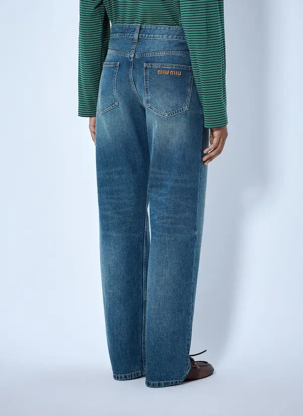 Miu Miu Wide-leg Denim Jeans