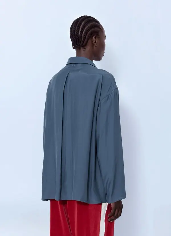 Lacoste Runway Oversized Hooded Print Shirt